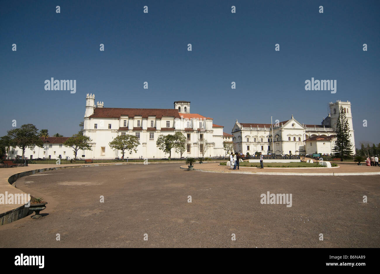 Old Goa old capital of Portugues colony in Goa India Stock Photo - Alamy