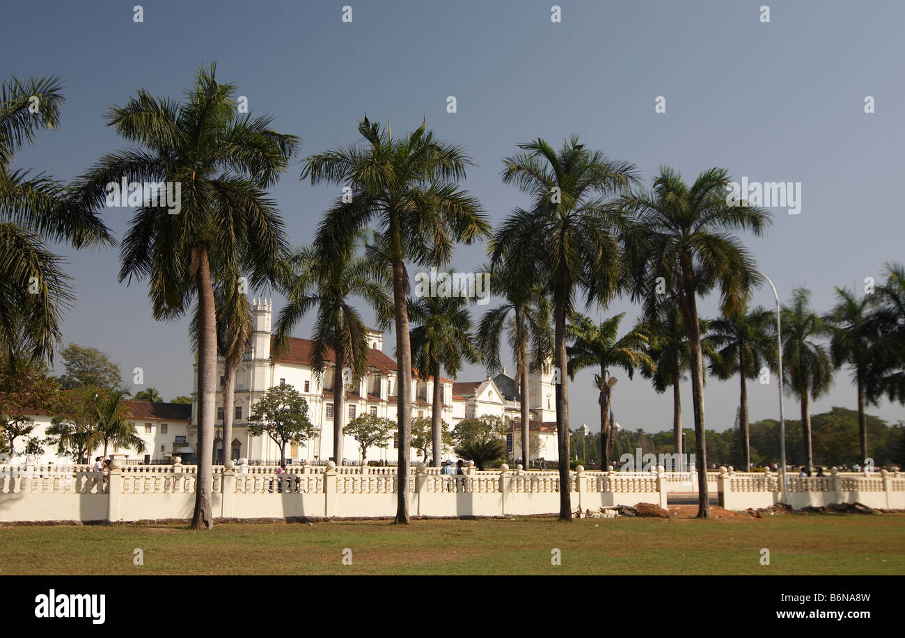 Old Goa old capital of Portugues colony in Goa India Stock Photo - Alamy