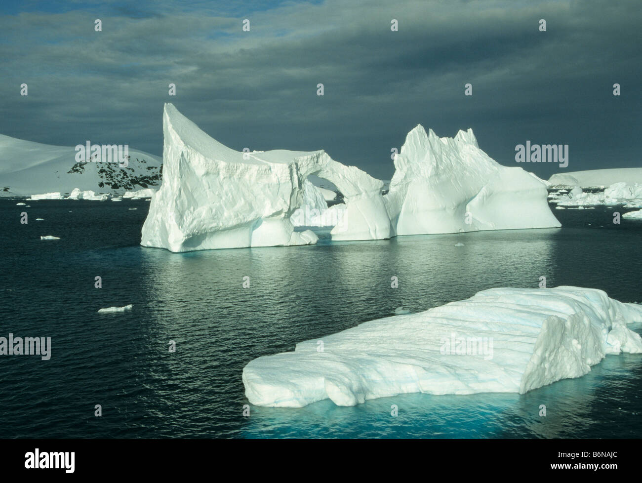 Iceberg in the Pleneau Bay, south of the Lemaire Channel, Antarctic ...