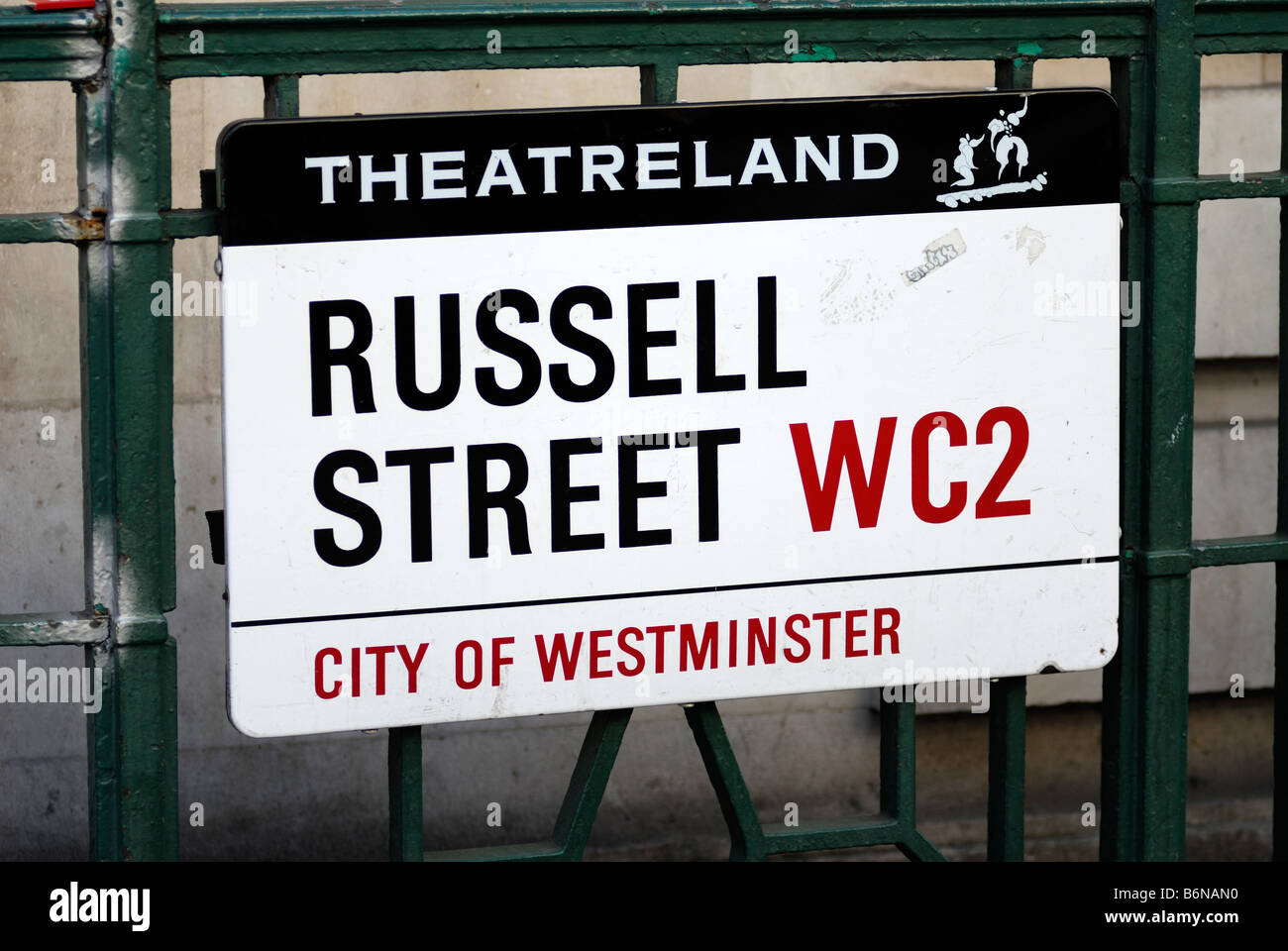 Russell Street Road Sign, London, Britain Stock Photo - Alamy