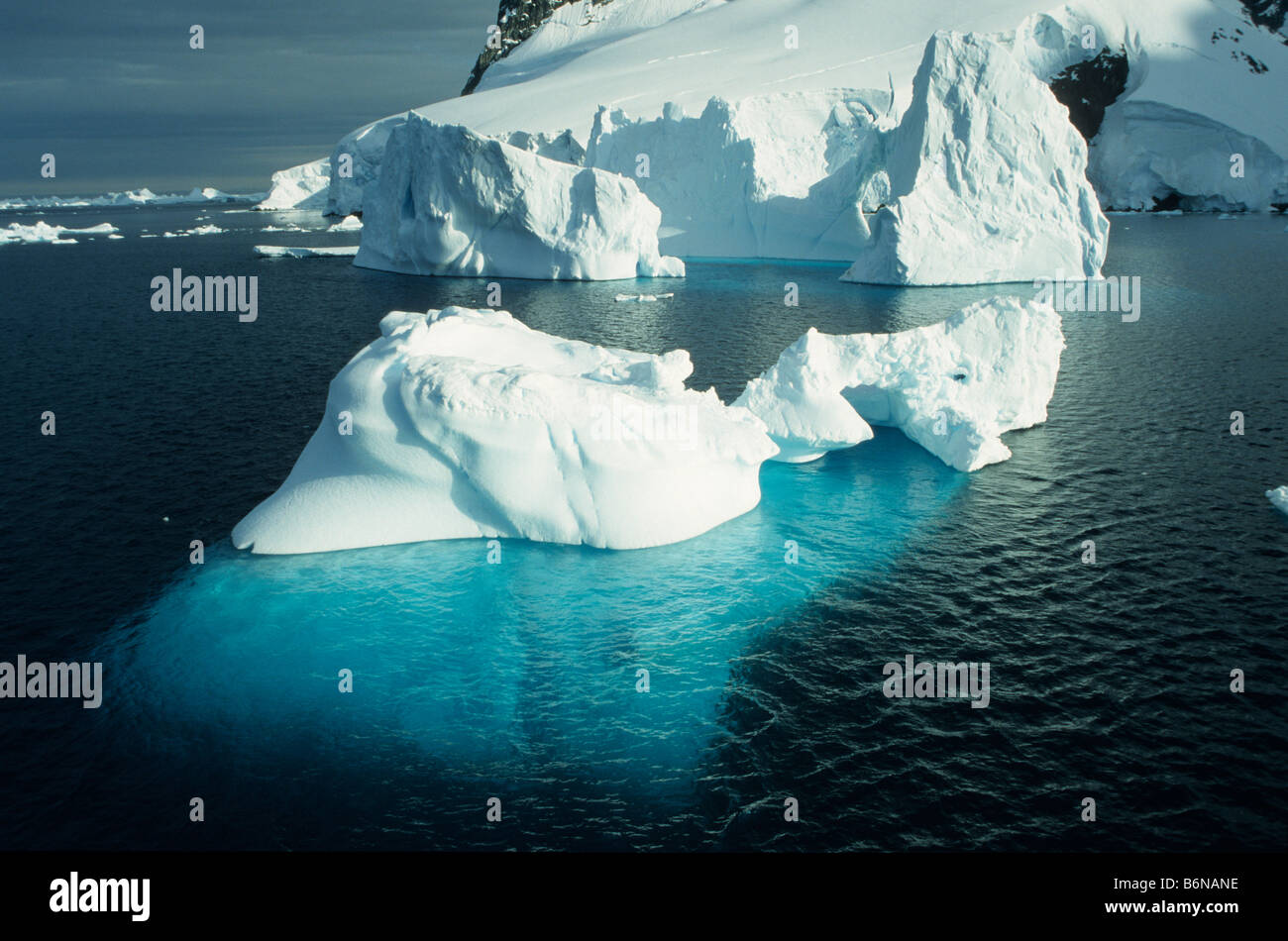 Iceberg in the Pleneau Bay, south of the Lemaire Channel, Antarctic ...