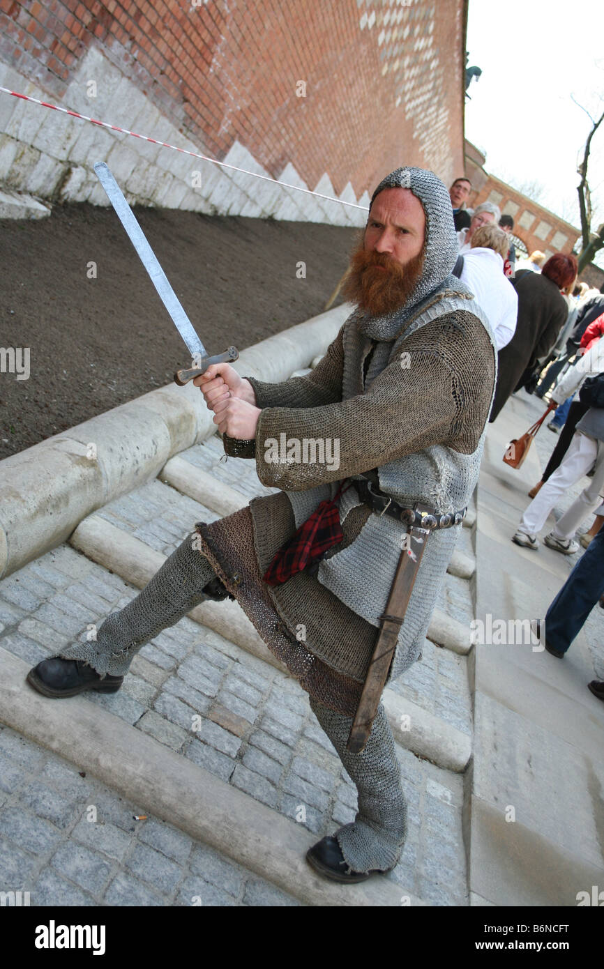 Knight at the castle Stock Photo - Alamy