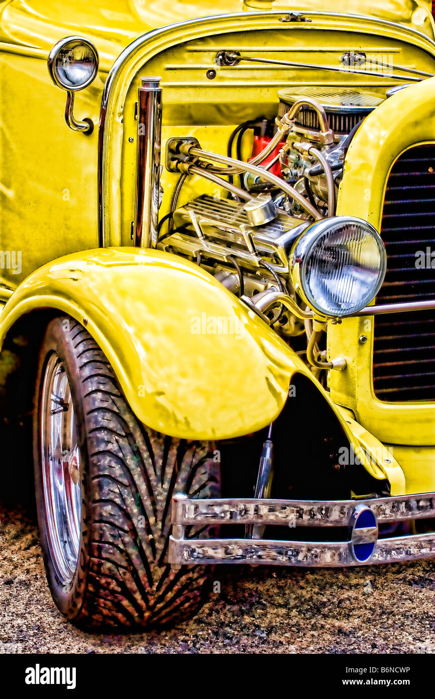 Yellow hot rod hi-res stock photography and images - Alamy