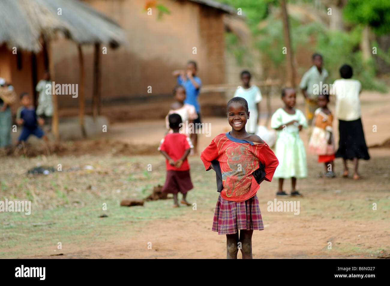 rural scene near salima malawi Stock Photo - Alamy