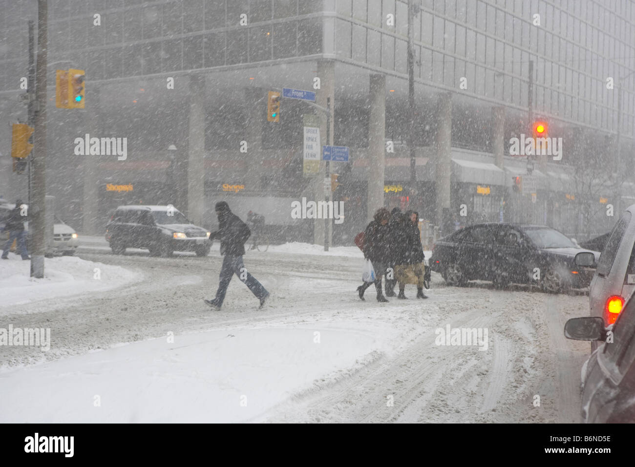 winter snow storm Stock Photo - Alamy
