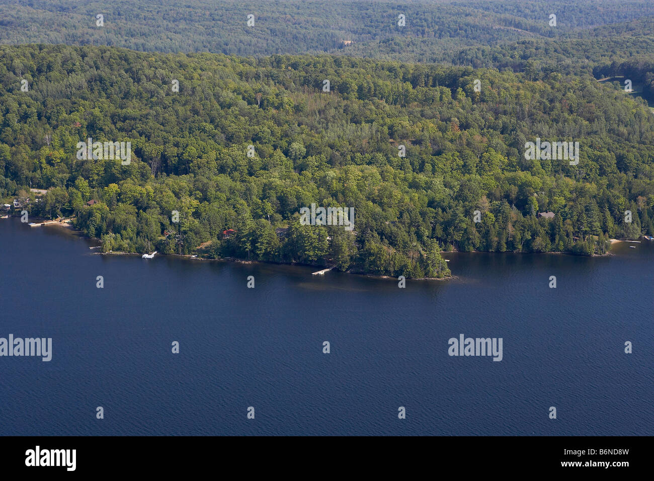birds eye view of lake and shore Stock Photo - Alamy