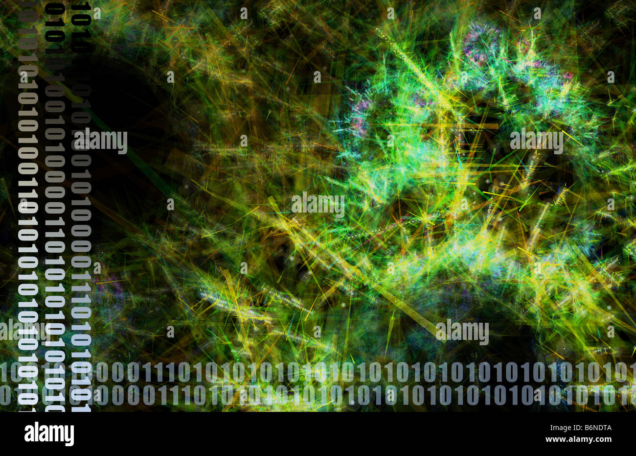 Green Web Data File Sharing Network Artwork Stock Photo - Alamy