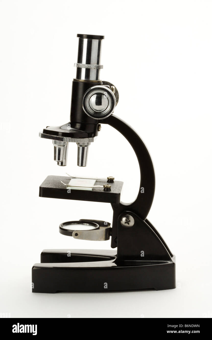 Microscope close up Stock Photo - Alamy