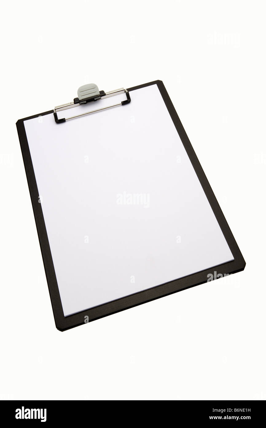 Clipboard close up Stock Photo - Alamy