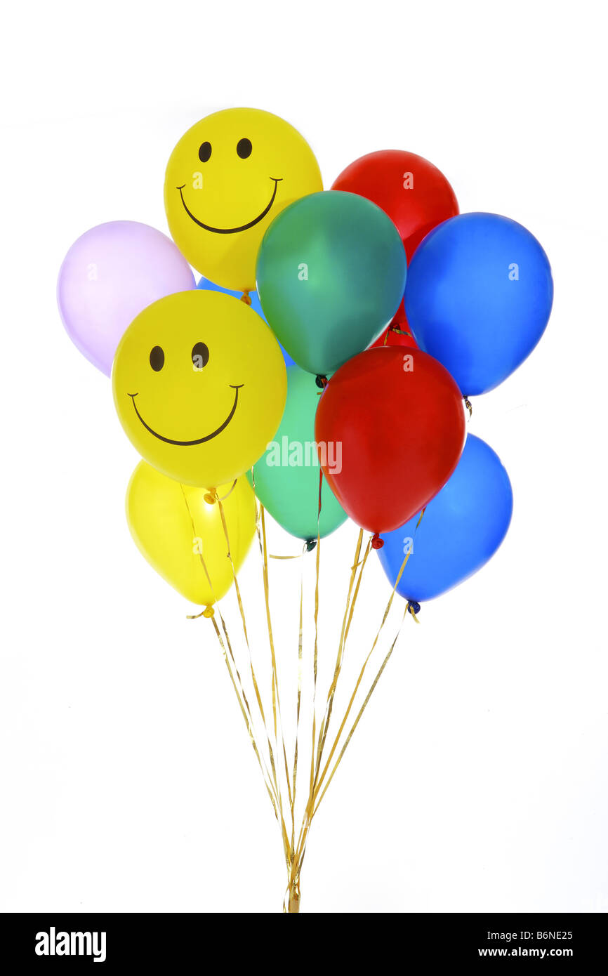 Bunch of balloons close up Stock Photo - Alamy