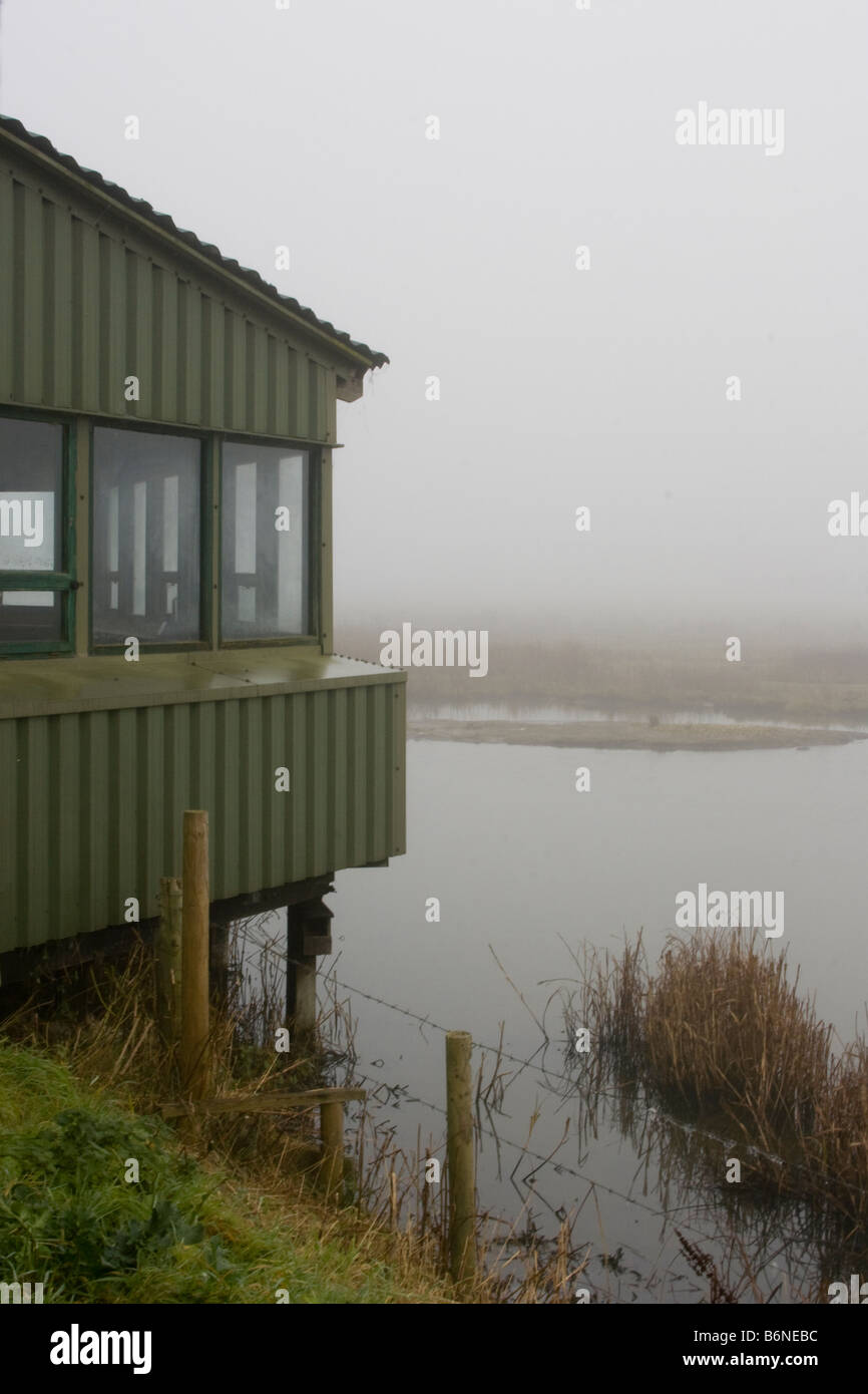 RSPB Marshside reserve, Ribble estuary. Southport, Merseyside, UK Stock ...
