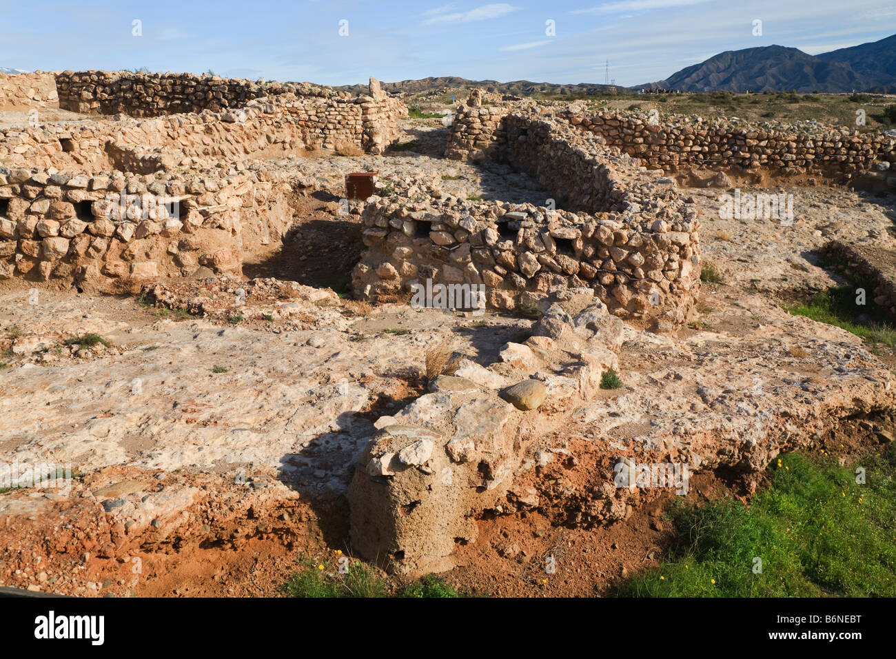 Los Millares Copper Age archaeological site near Santa Fe de Mondujar ...