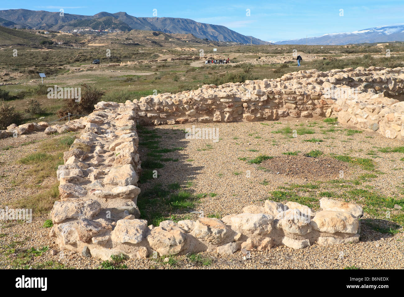 Los Millares Copper Age archaeological site near Santa Fe de Mondujar ...