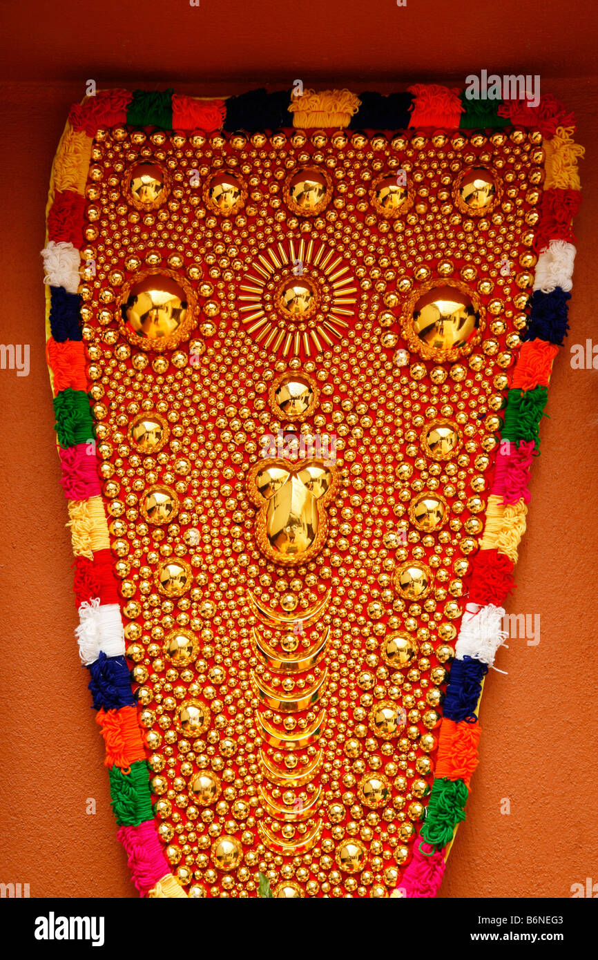 Nettipattam or Elephant Caparison Stock Photo - Alamy