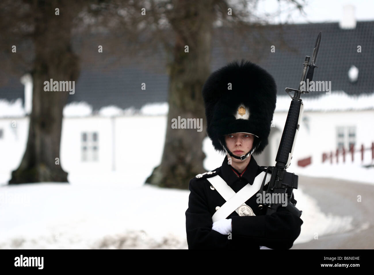 Fredensborg palace in denmark , guard on duty Stock Photo - Alamy