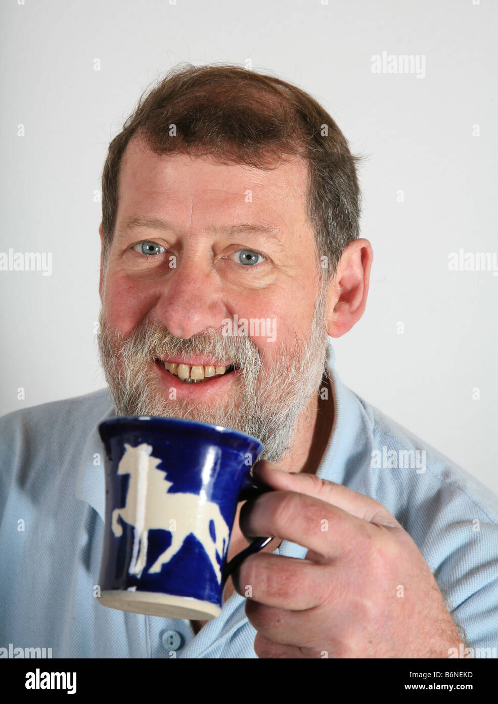 Man drinking coffee Stock Photo - Alamy