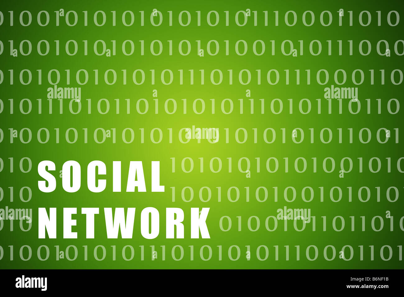 Social Network on a Digital Tech Background Stock Photo - Alamy