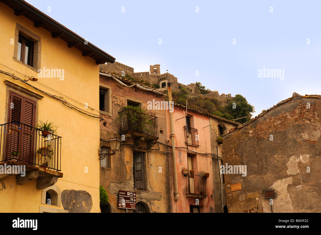 Forza d'Agro a mountain village in Eastern Sicily, Italy Stock Photo ...