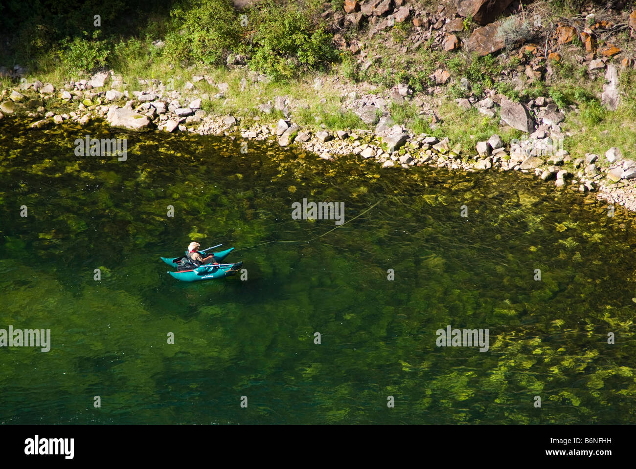 fishing on the Green River below the Flaming Gorge Dam Stock Photo - Alamy