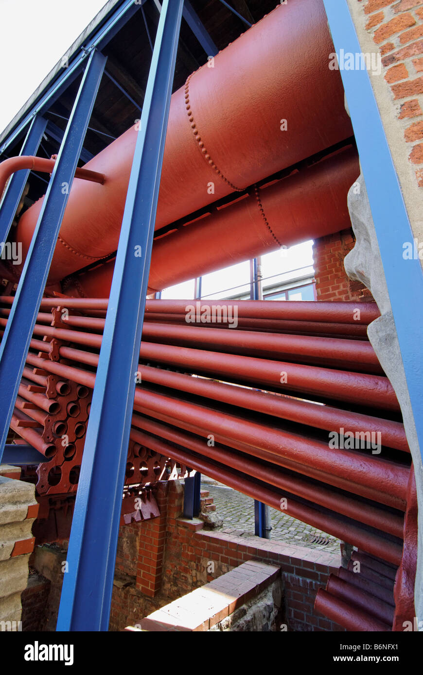Building steam boiler pipes hi-res stock photography and images - Alamy