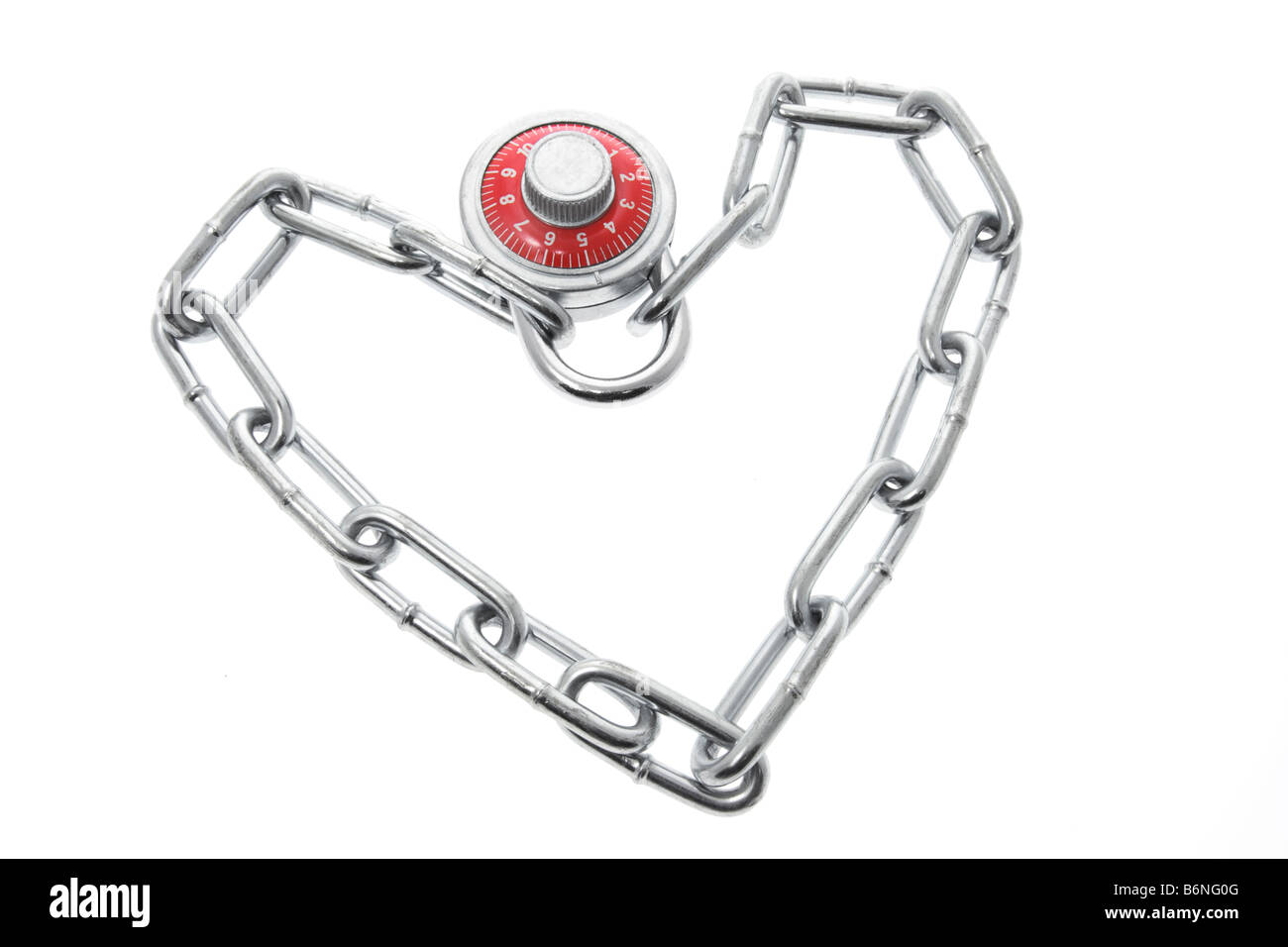 Combination Lock with Chain Stock Photo - Alamy