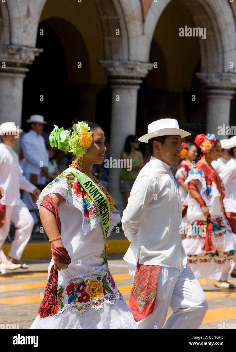 Traditional Mexican Folk Dancing display Merida Yucatan Mexico Stock ...