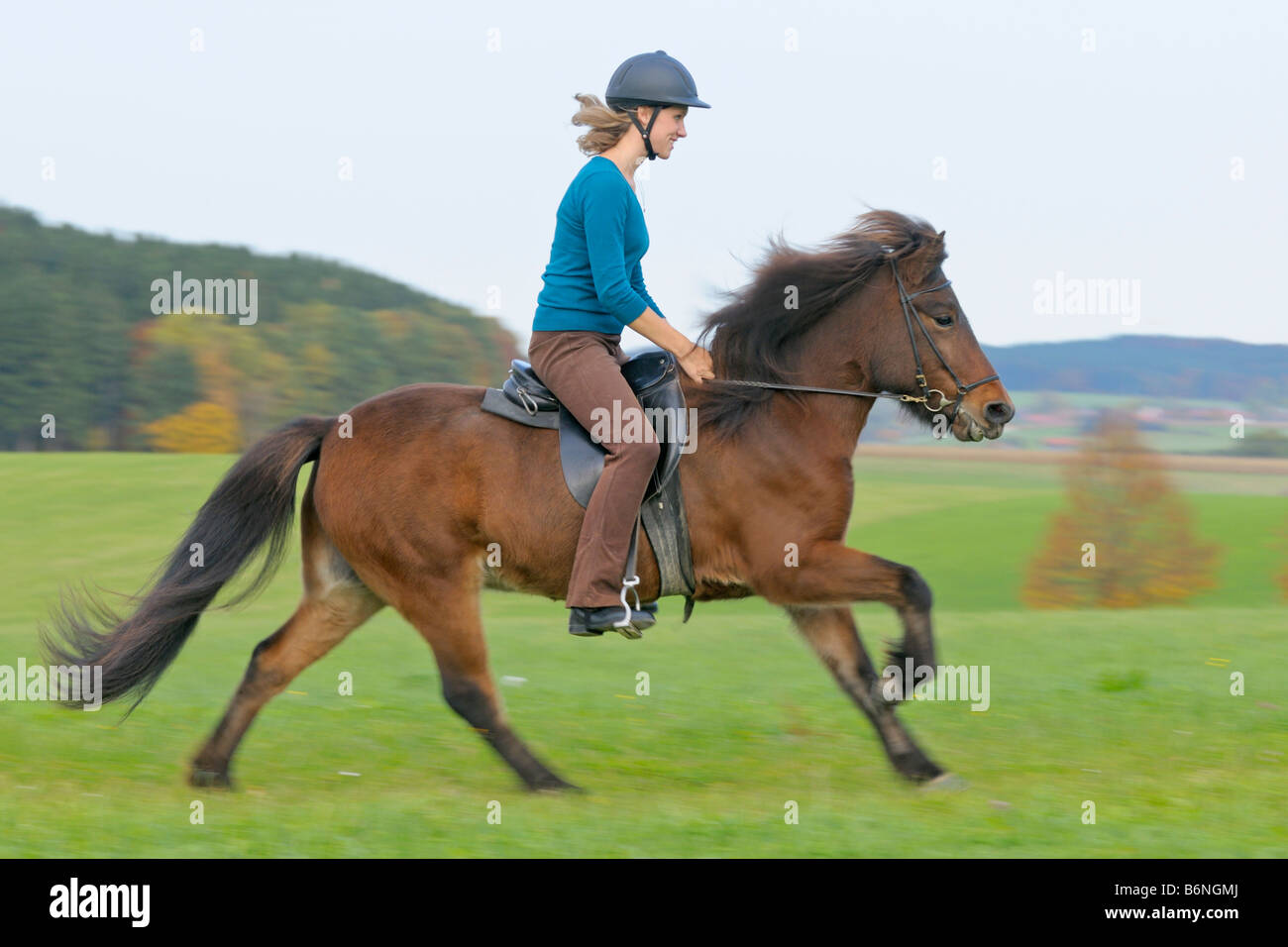 Horse and rider gallop hi-res stock photography and images - Alamy