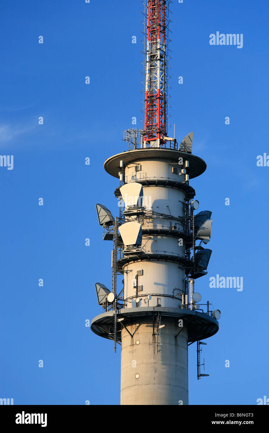detail of tv tower Stock Photo - Alamy