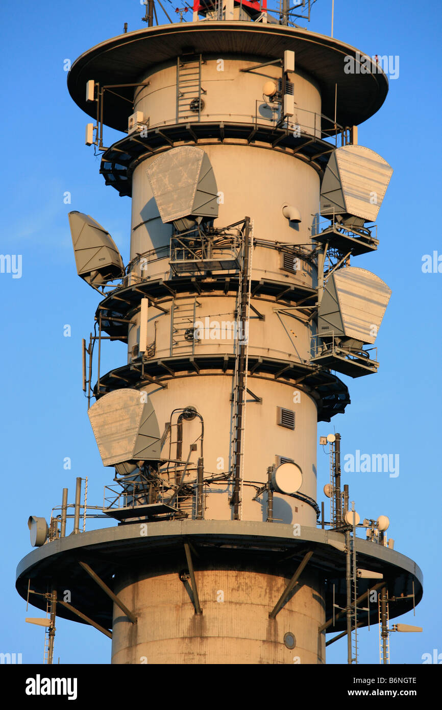 detail of tv tower Stock Photo - Alamy