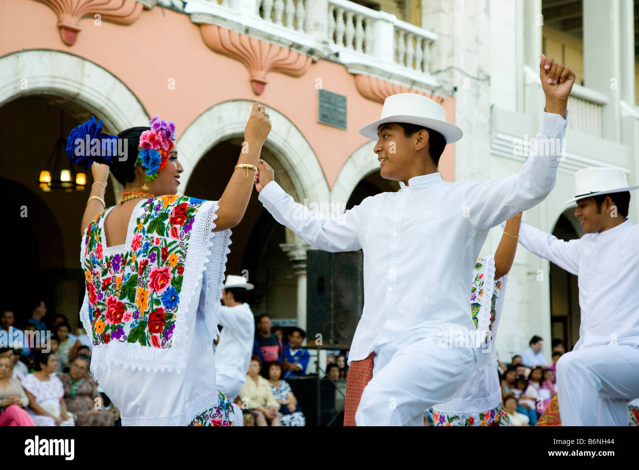 Traditional Mexican Folk Dancing display Merida Yucatan Mexico Stock ...