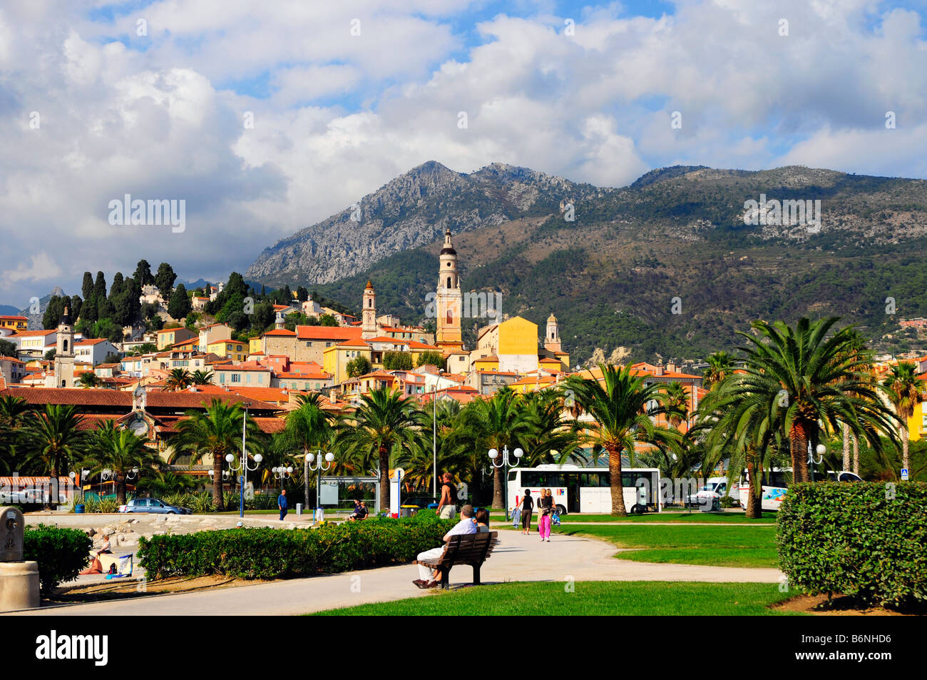 Menton, Provence-Alpes-Côte d'Azur, French Riviera, France Stock Photo ...