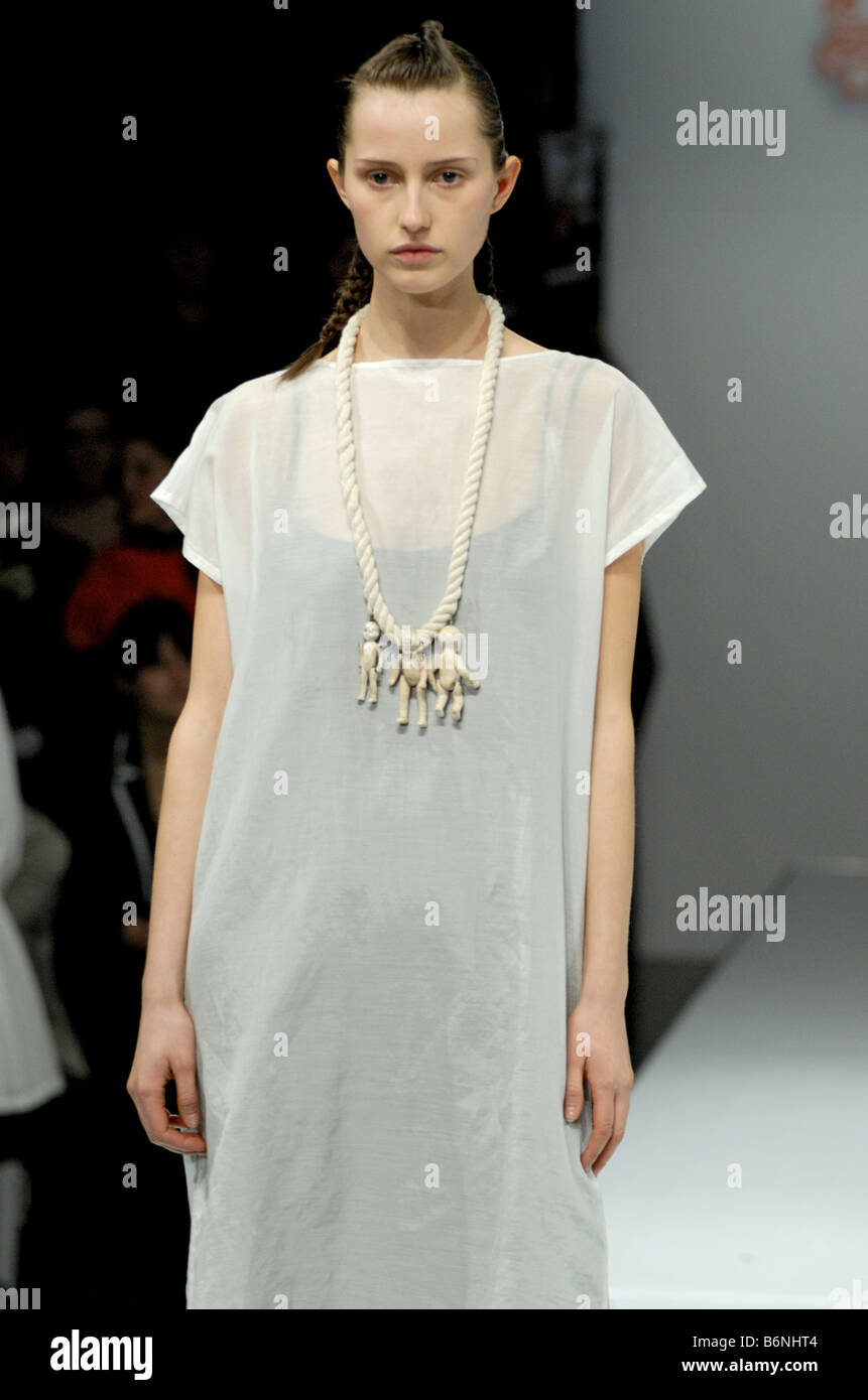 Female model wearing garments by Alpha60 at Melbourne Spring Fashion ...