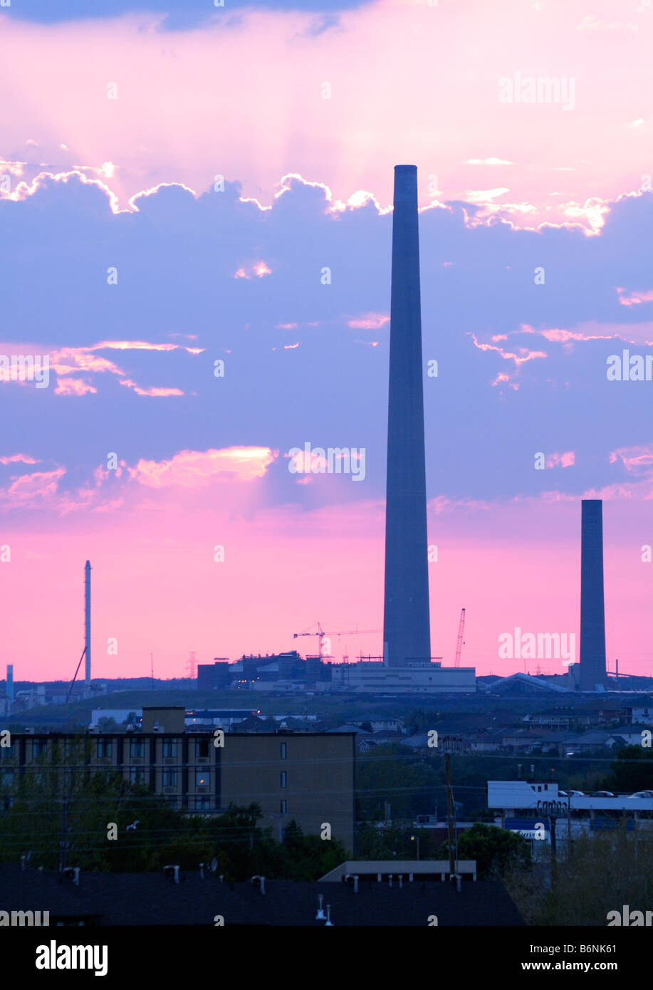 the superstack in Sudbury, Ontario, Canada. This is the worlds tallest ...