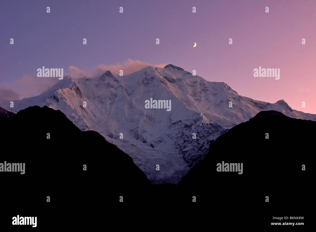 Rakaposhi 7788m, Rakaposhi-Haramosh Muztagh,Karakoram,Hunza, Gilgit ...