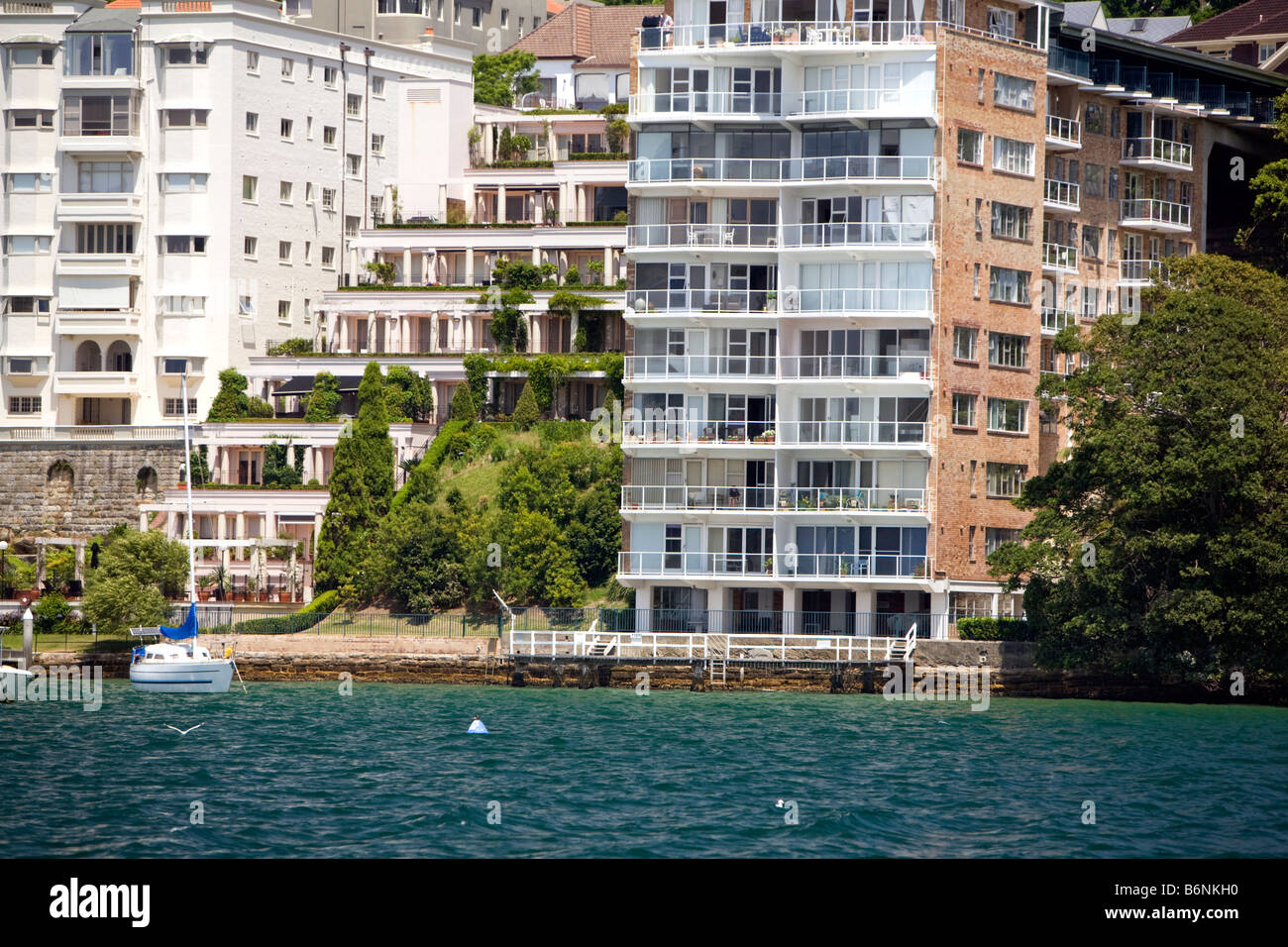 waterfront units and apartments Stock Photo - Alamy