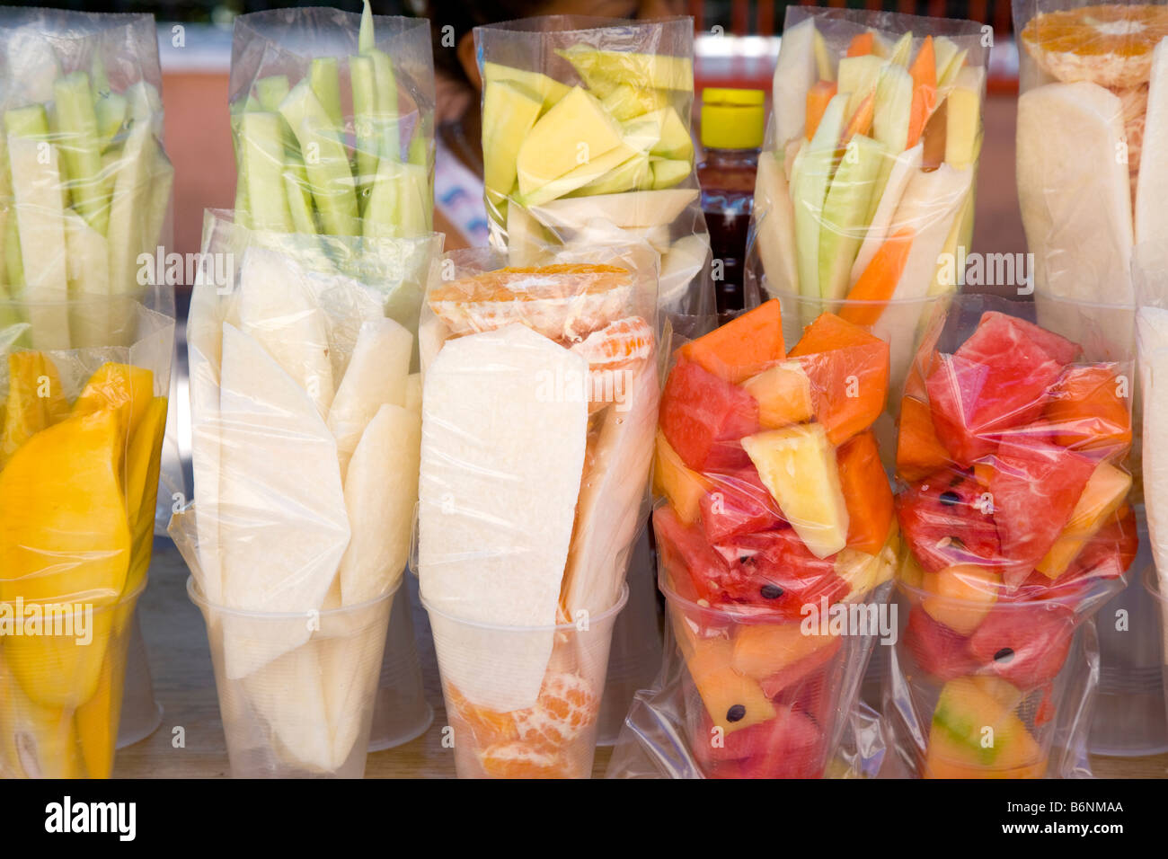 Food stalls selling fresh fruit of many varieties Plaza del ...