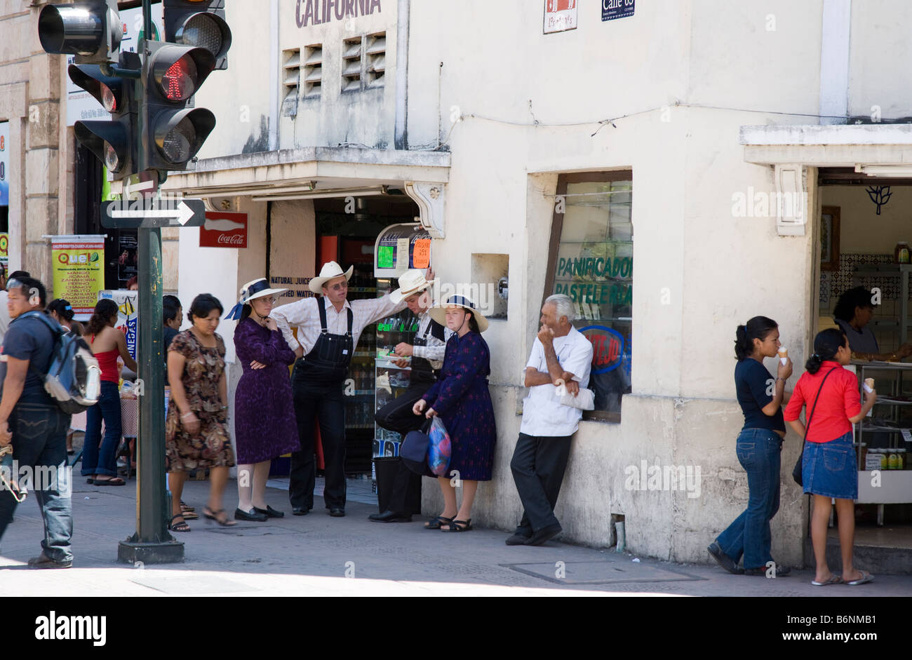 People socialising Merida Yucatan Mexico Stock Photo - Alamy