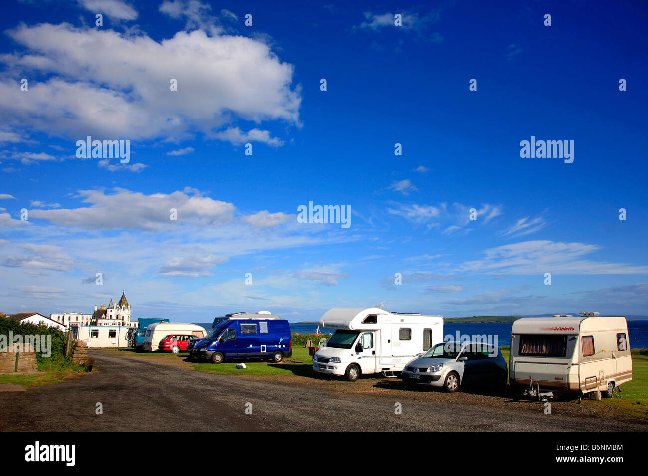 Caravan Club Park John O Groats village Caithness County Highlands of ...