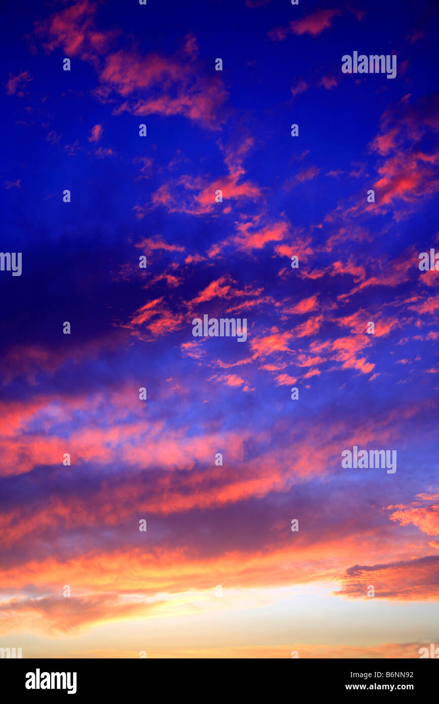 Sunset Colours Stratocumulus Pattern Clouds weather forecast sky fluffy ...
