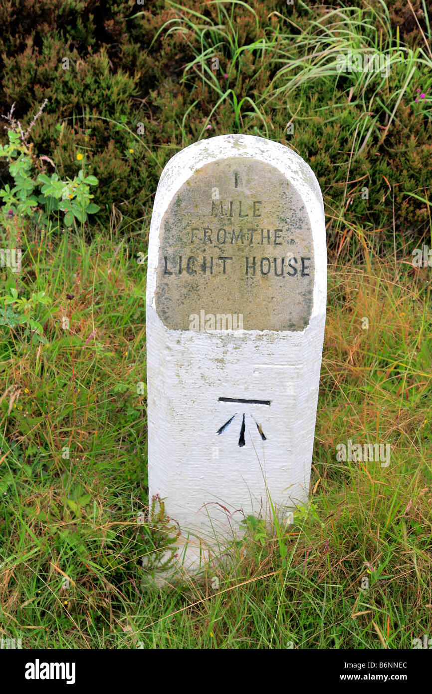 Milestone to Dunnet Head Lighthouse Station Pentland Firth Caithness ...