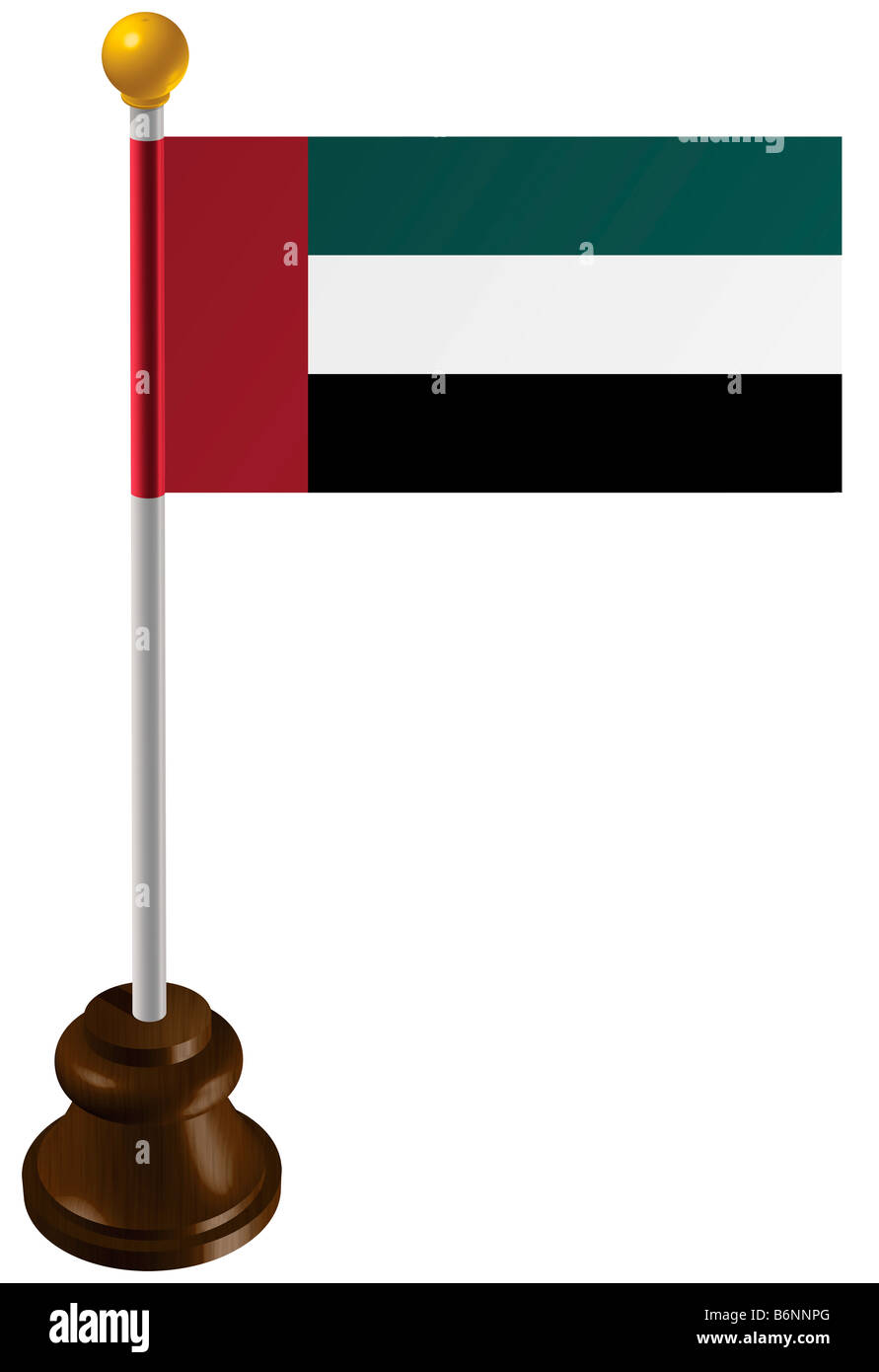 United Arab Emirates flag as a marker Stock Photo - Alamy