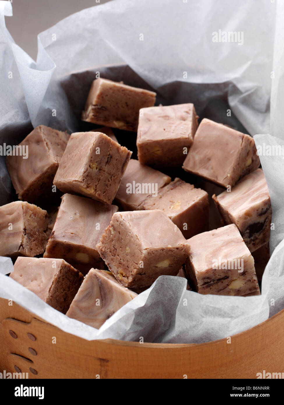 Peanut butter fudge sweets Stock Photo - Alamy