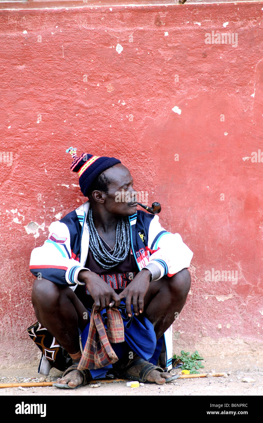 herero man opuwo namibia Stock Photo - Alamy