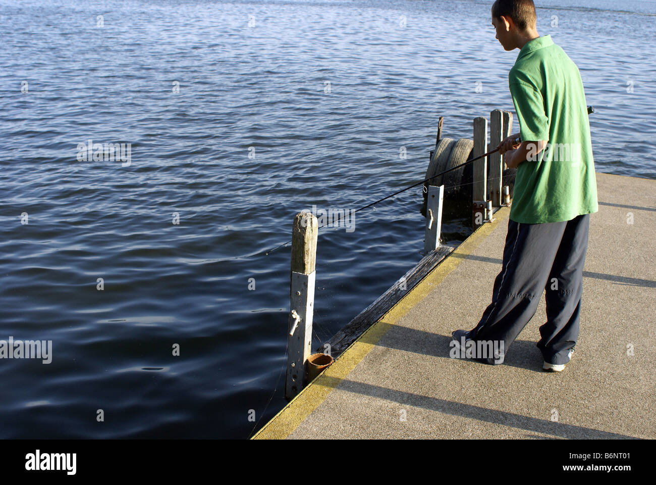 Hoping To Catch A Fish Stock Photo - Alamy