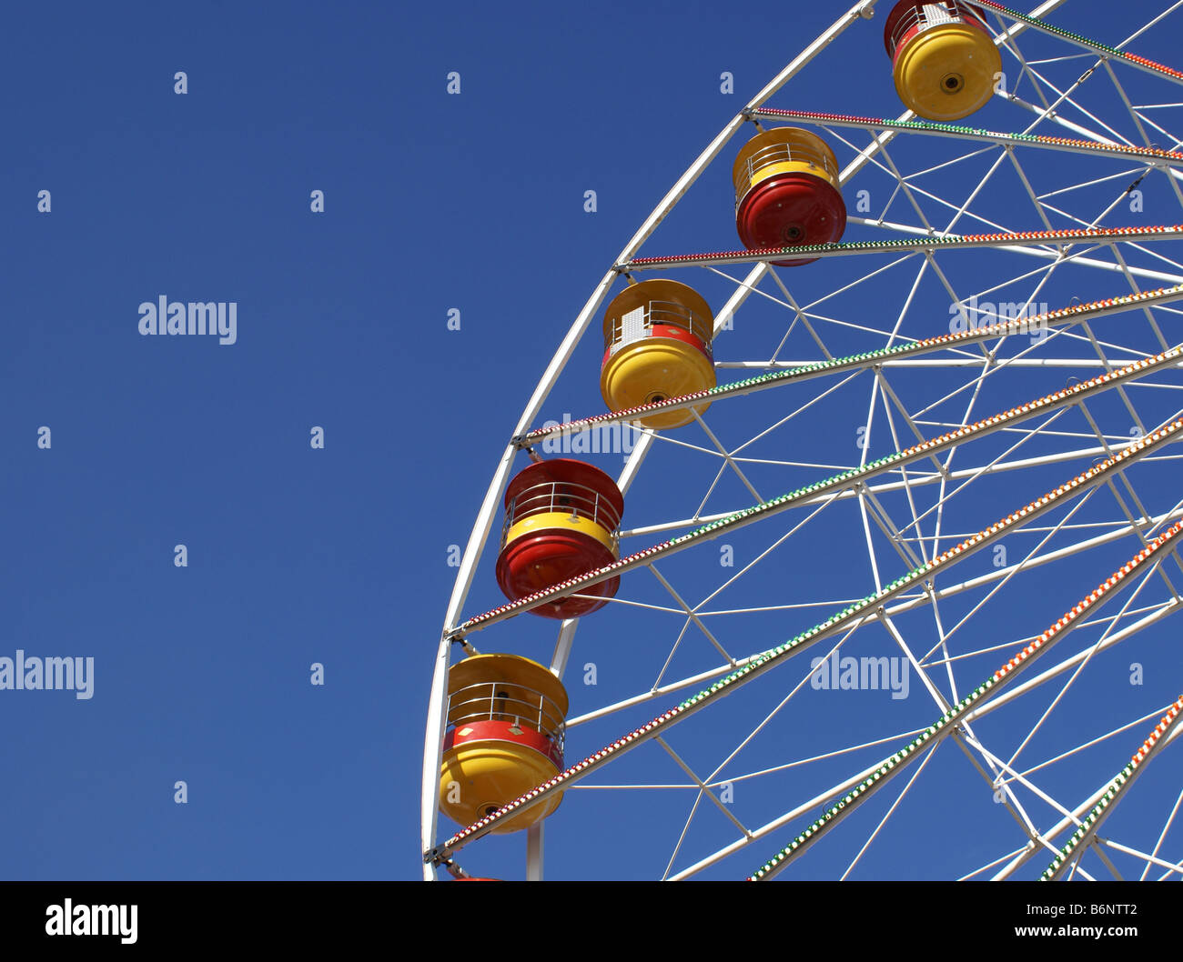Big Wheel with clear Blue skies Stock Photo - Alamy