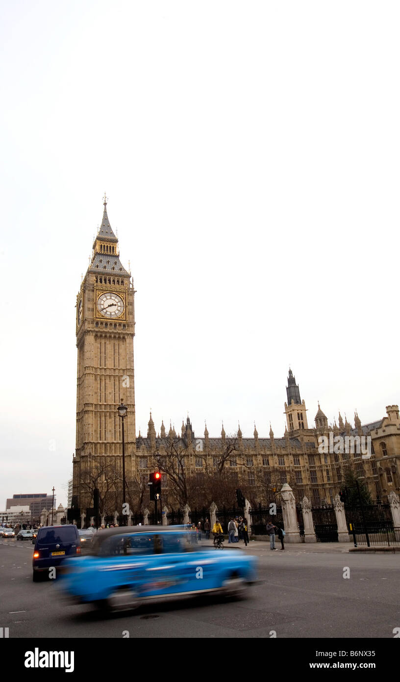 United Kingdom, England, London. Clock Tower, Houses of Parliament ...