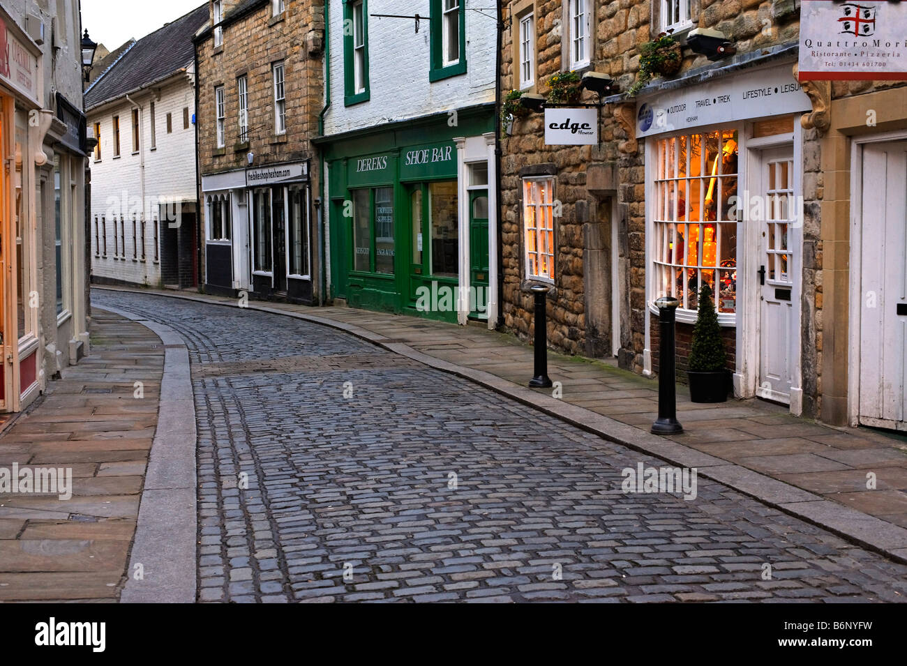 Cobbled back street Stock Photo - Alamy