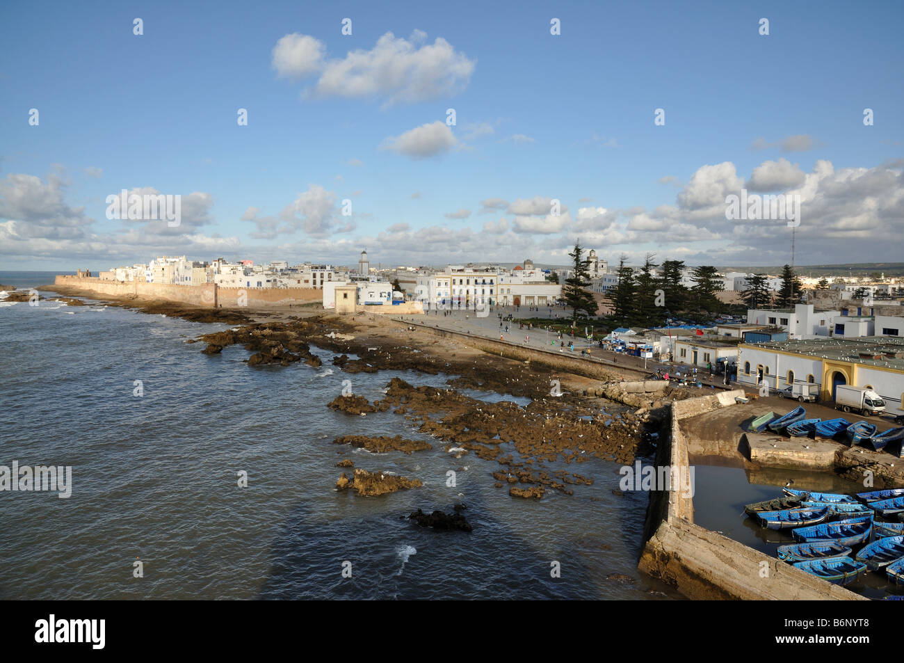 Aerial view over Essaouria, Morocco Africa Stock Photo - Alamy