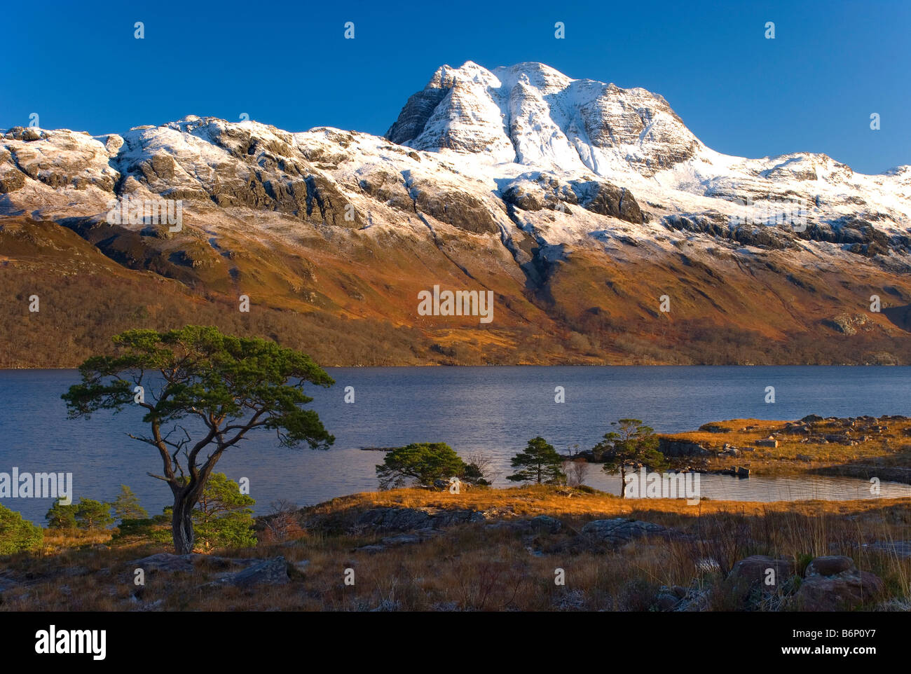 Slioch and Loch Maree Stock Photo - Alamy