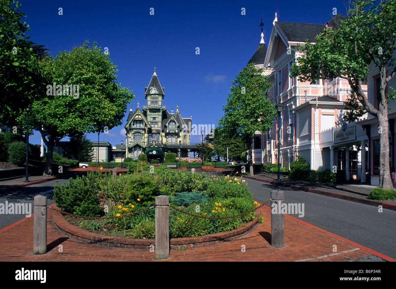 The victorian Carson Mansion Eureka Humboldt County CALIFORNIA Stock ...